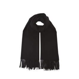 Echarpe Kim unie noire : Large choix d'écharpes pour femme pas chères, chaudes et douces.